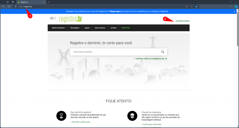 Tutorial | Como criar uma conta no Registro.br – Base de Conhecimento